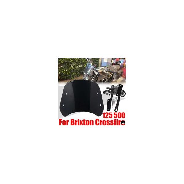 BRIXTON CROSSFIRE 500 X XC 500X 125 LC 125LC用アクセサリー レトロウィンドスクリーン ウィンドシールド