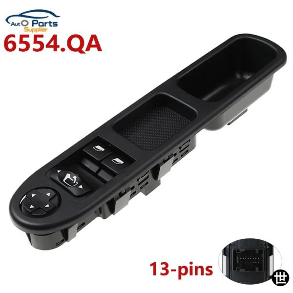 6554.QA 6554QA 9654859677 プジョー 207 207SW 207CC パワーウィンドウスイッチボタンリフトガラス+レトロ折りたたみ式