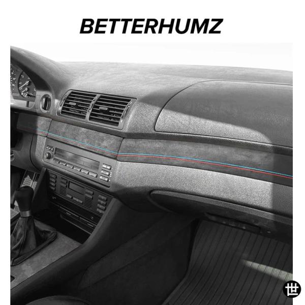 アルカンターラ BMW 5シリーズ E39 1995-2003 内装センターコンソールダッシュボードパネルカバートリムステッカーパフォーマンスカーアクセサリー