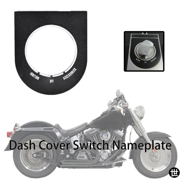 ダッシュカバー スイッチ ネームプレート ハーレー ダイナ FXDWG 1993-2003 ソフテイル FXST FLST 1996-2017用