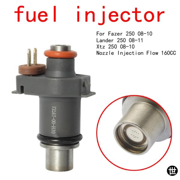 バイク燃料インジェクター 10 穴 180CC OEM 13761-00-H10 ヤマハ FAZER 250 08-10LANDER 250 08-11XTZ 250 08-10