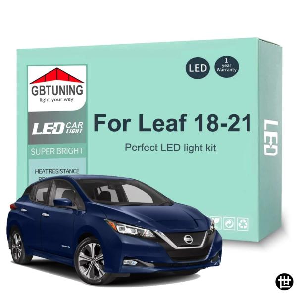 日産リーフ ZE1 2018 2019 2020 2021年式用 LED室内灯 電球 11個セット CANバス ドーム型トランクナンバープレートランプ カーアクセサリー