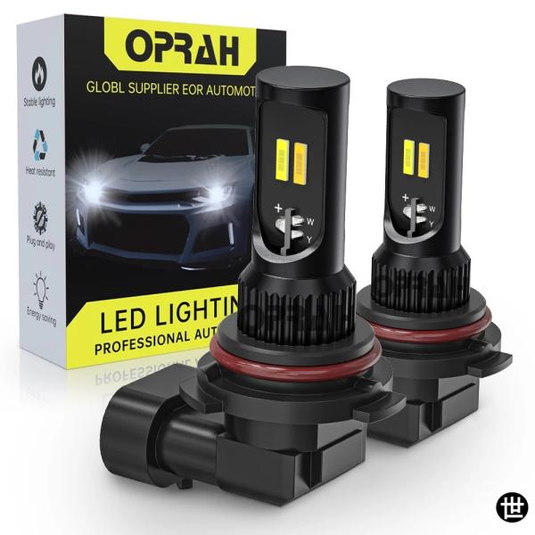 OPRAH 2X CANBUS H11 H7 LED フォグランプバルブ 9005 HB3 9006 HB4 LED 1860 CSP DRL 車用ドライビングランプ デュアルカラー ホワイト イエロー 12V 7200LM