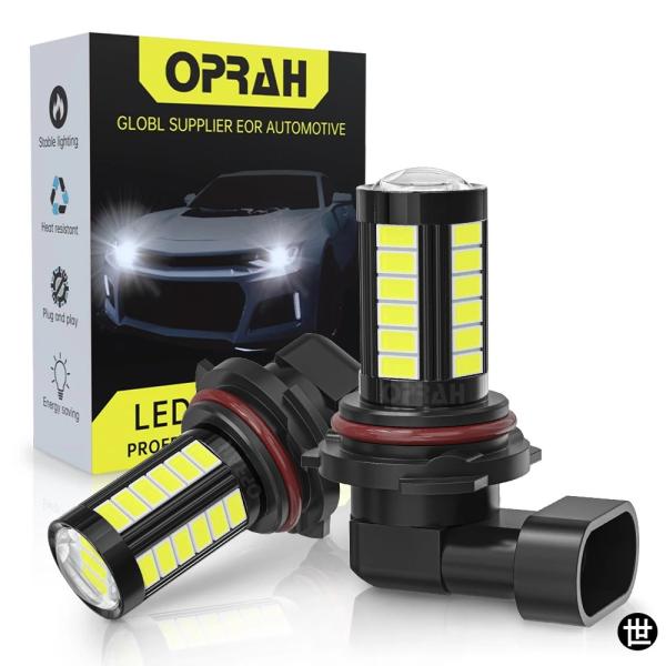 OPRAH 2個 LED フォグランプ 5630 33SMD LED H7 H11 9005 HB3 9006 HB4 LED オートランプ 運転中 走行中 車用ライト 1500LM 6000K 12V ホワイト