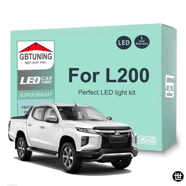 三菱 L200 トライトン KA4T KB4T 2006-2017 2018 2019 2020 2021 2022 ドームマップドア CANバス用 11個 車用LEDインテリアライトキット