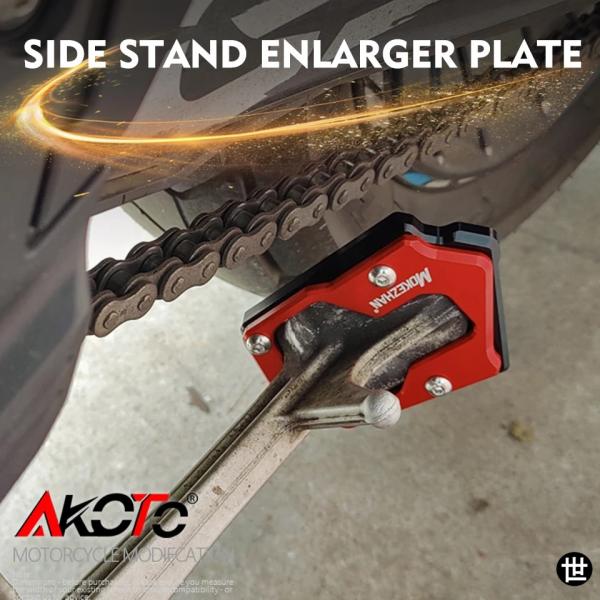 COLOVE 500X 525X MACBOR MONTANA XR5 RVN TEKKEN 550 KY500X KY525X アクセサリー サイドスタンド 拡大プレート キックスタンドエクステンション