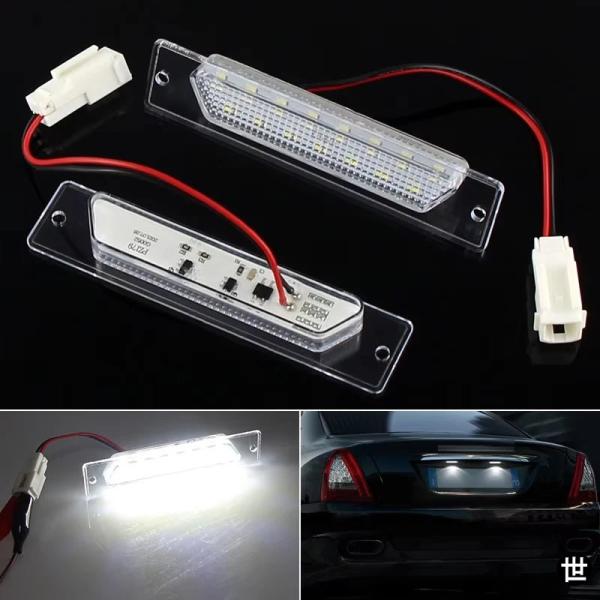 2個 CANBUS LED ライセンスナンバープレートライト マセラティ クアトロポルテ V M139 5代目 2003-2012 OEM 363100111714044750609