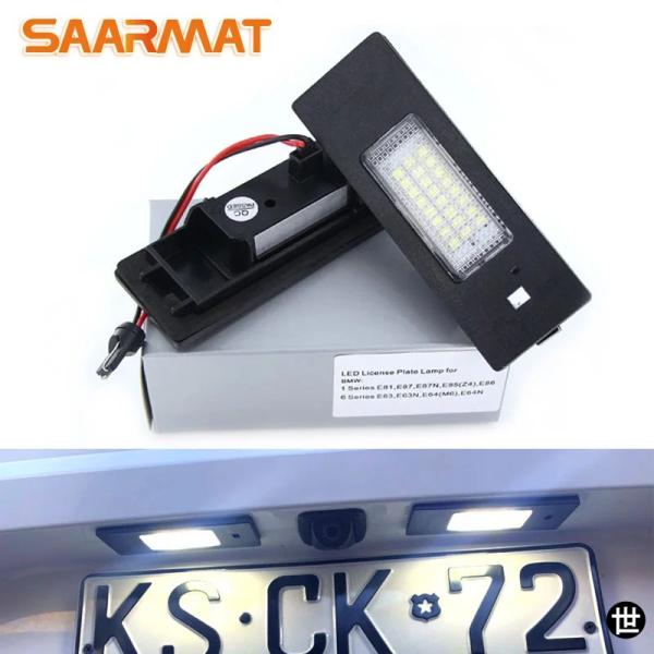 BMW MINI COOPER S CLUBMAN R55 WORKS COUNTRYMAN R60 PACEMAN R61用 2個セット LEDナンバープレートライト CANBUS エラーフリー