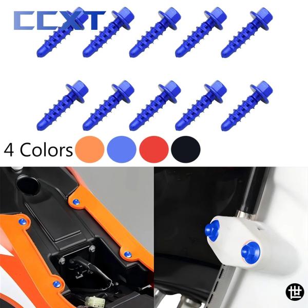 HUSQVARNA TE FE TX FX TC FC 10個セルフタッピングネジボルトキット KTM SX SXF XC XCW XCF EXC EXCF TPI 125-530 2004-2022用