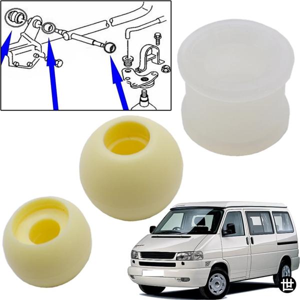 3 PCS 車用ギアリンケージセレクターブッシュ修理キット シフトロッド VW トランスポーター T4 1990-2013 OE# 701711166 7D0711131 015311544