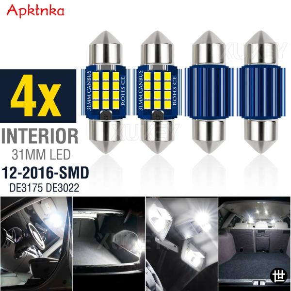 LED 31MM インテリア フェストゥーン電球 C5W オート CANバス トランク ナンバープレートランプ ホワイト 無極性 車交換用 DE3157 DE3021 DE3022