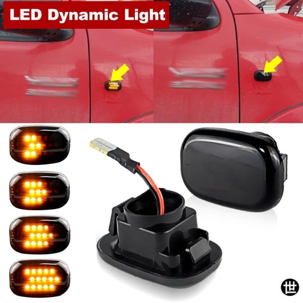 トヨタ 1997-2016 ハイラックス サーフ N21 ハリアー ACU3GSU3MCU3 2003年以降 CANバス LED スモークダイナミックサイドマーカーウィンカーライト