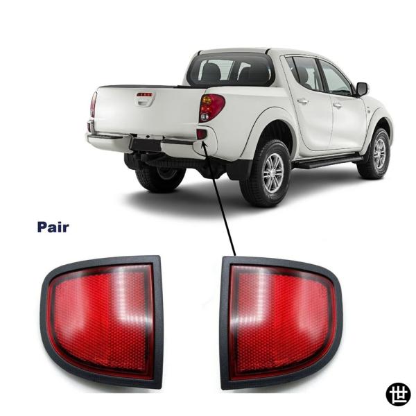 左右リアバンパーブレーキライトリフレクターライトパーキングブレーキライトシグナルフォグランプ三菱L200 8355A015 8355A016用