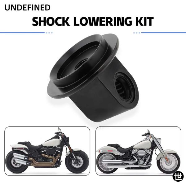 ショックローダウンキット ハーレー M8 ソフテイルモデル ローライダーS FXBR FXLRS FLHC FLFBS FXFBS リモートプリロードアジャスター付き ブラック