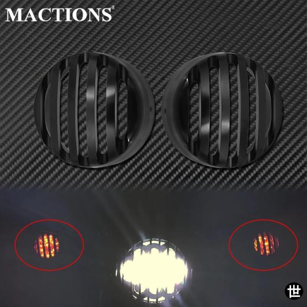 ハーレー スポーツスター XL 883 スーパーロー XL883L ナイトスター XL1200N 1992-2020用 バイク用 ブラック フロントウィンカーグリルベゼルカバー 2個