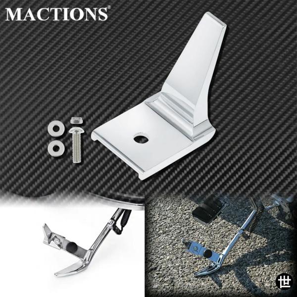 ハーレー ソフテイル クロスボーンズ スプリンガー FLSTSB 2008-2011 デラックス ファットボーイ 2007-2017 用 クローム スタンド キックスタンドエクステンション