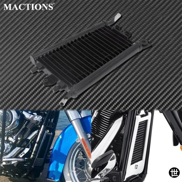 ハーレー ソフテイル ブレイクアウト FXBR ストリート ファットボブ FXFB 114 ローライダー 2018年以降用 バイク用オイル冷却ラジエータークーラーアダプター