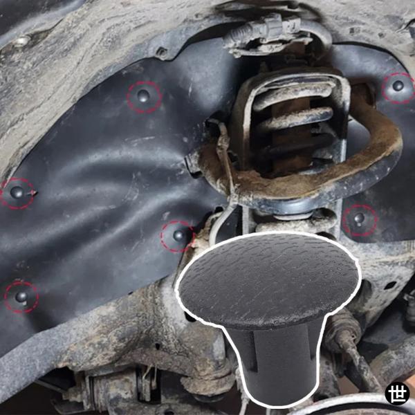 トヨタ ランドクルーザー プラド J120 2003 - 2020 FJ クルーザー XJ10 車用 スプラッシュガード シールドクリップ フェンダーライナー エプロン プッシュリベット 20個