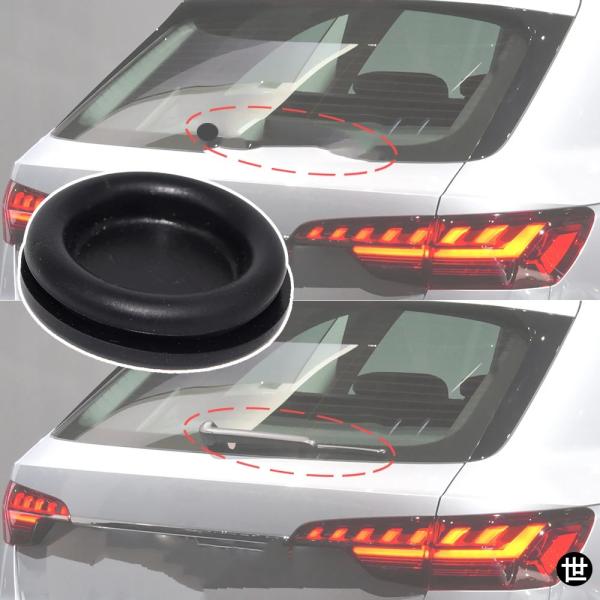 車用リアウインドシールドワイパー 削除栓 グロメットブレード ゴムプラグキャップ アウディ A4 B5 B6 B7 B8 B9 2001 2002 2003 2004 2005 - 2019用