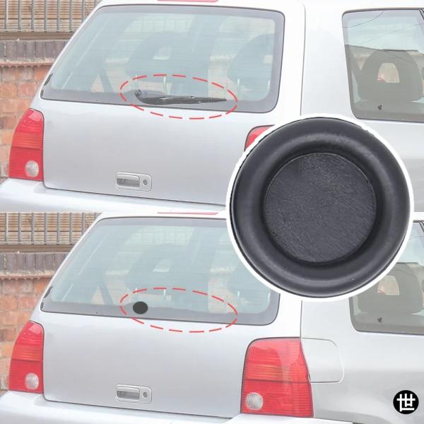 車用リアウインドシールドワイパー 削除用栓 グロメットブレード 取り外し用ゴムプラグ VW LUPO 6X1 1998 1999 2000 2001 - 2005 SEAT AROSA 6H用