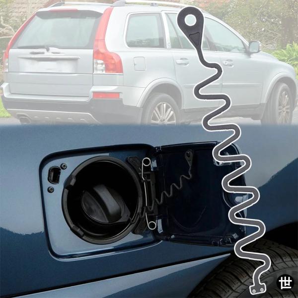 車用燃料タンク ガスキャップ ライン ケーブル ロープ リング ガソリン テザー バンド VOLVO XC90 2006 2007 2008 2009 2010 2011 2012 2013 2014用