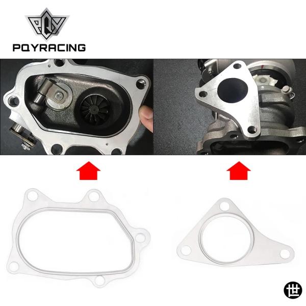 PQY - 1ピース スバル トヨタ EJ20 EJ25 TD04L TD05H TD04 TD05 ターボガスケット ダウンパイプ マニホールドガスケットキット