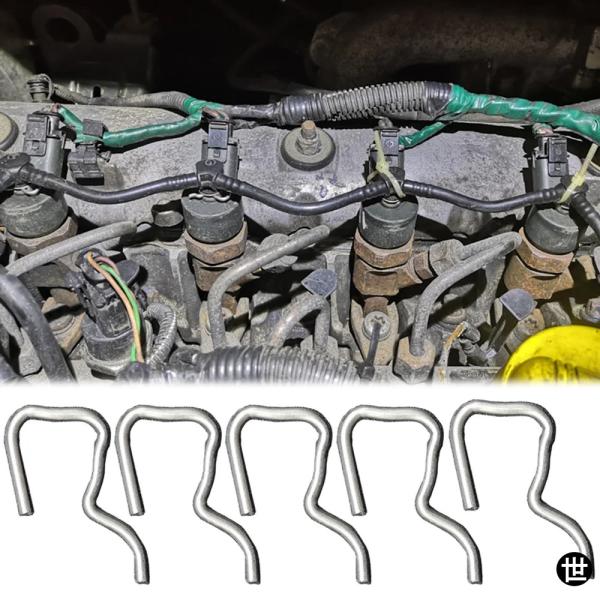 フォード フィエスタ MK5 MK6 2002 - 2012 2013 2014 2015 2016 BE256 B299B409 ディーゼル燃料インジェクターパイプバッククリップクランプコモンレール