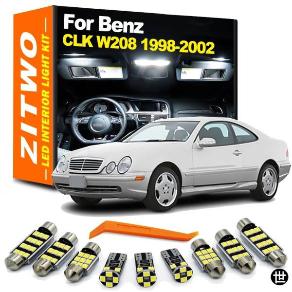 ZITWO 14個 LEDインテリアライトプレート トランクランプキット メルセデスベンツ CLKクラス W208 C208 CLK200 CLK230 CLK320 CLK430 1998-2002用