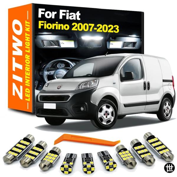ZITWO CANバス LEDインテリアドームマップライトキット フィアット フィオリーノ QUBO 2007- 2018 2019 2020 2021 2022 2023 車用LED電球アクセサリー