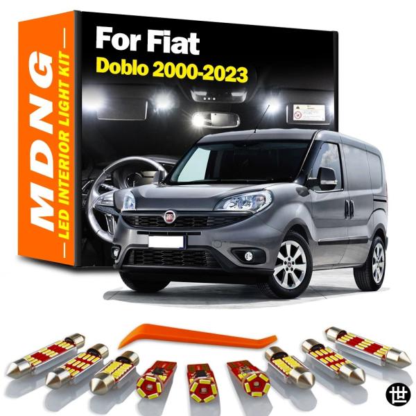 LEDインテリアマップドームルーフトランクライトキット フィアットドブロ 2000- 2016 2017 2018 2019 2020 2021 2022 2023 車用電球アクセサリー