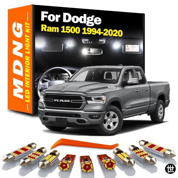 MDNG CANバス ダッジ・ラム 1500 1994-2017 2018 2019 2020 LEDインテリアマップドームライトキット カーアクセサリー 読書用荷物用電球