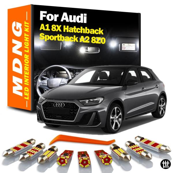 MDNG CANバス アウディ A1 8X ハッチバック スポーツバック A2 8Z0 車両用 LED インテリアマップドームトランクライトキット エラーフリー カーアクセサリー