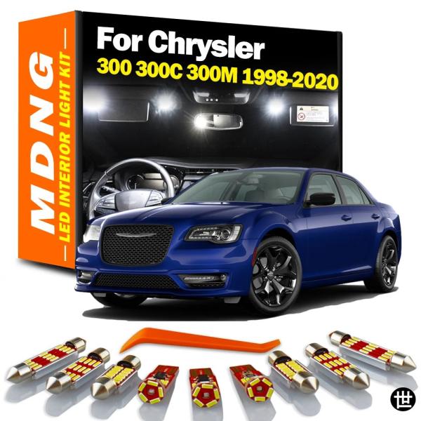 MDNG クライスラー 300 300C 300M 1998-2016 2017 2018 2019 2020 車用ランプ LED インテリアドームマップライトキット 車用LED電球 CANバス