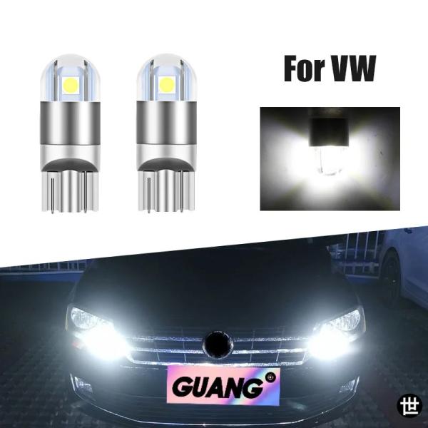 4X LED パーキングライト クリアランスランプ バルブ W5W T10 194 CANバス VW ゴルフ 3 4 5 6 MK3 MK4 MK5 PLUS MK6 EOS 2006-2015 FOX 2003-2014 用