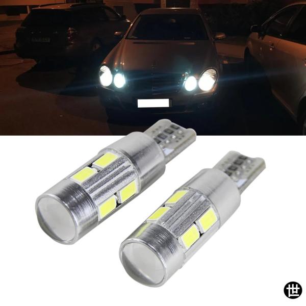 2X T10 194 168 W5W LEDバルブ サイドライト エラーなし メルセデスベンツ W202 W220 W124 W211 W222 X204 W164 W204 W203 W210 パーキングライト用