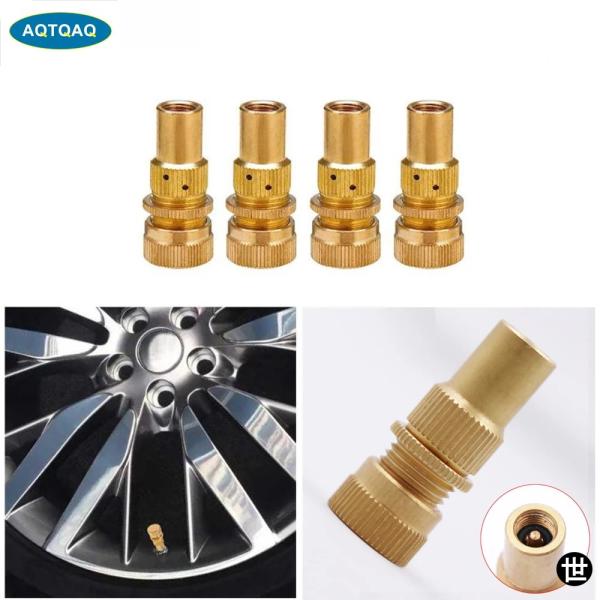 汎用用カータイヤデフレーターアクセサリーオフロード真鍮自動オートタイヤブリーダーセットバルブ6-30 PSI