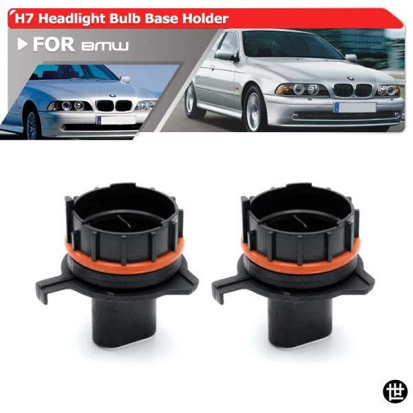 BMW 5シリーズ E39 96-00 E53 X5 PRE-LCI 00-03 H7 HID ヘッドライトバルブベースホルダー ヘッドランプリテーナーソケットアダプター 63128362503