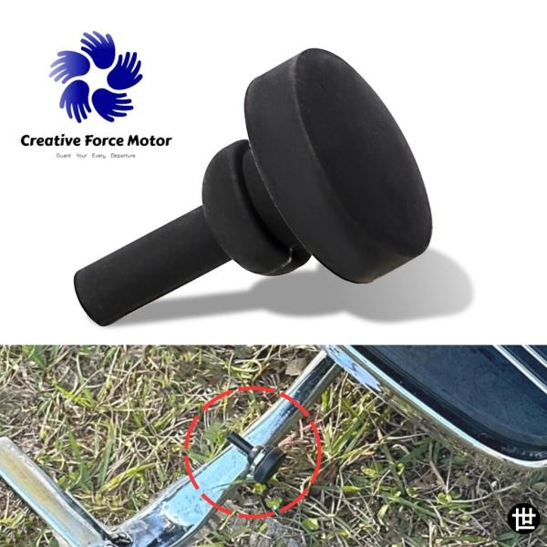 バイクアクセサリー JIFFY スタンド キックスタンド バンパーパッド ハーレーダビッドソン ツーリング ロードキング CVO ロードグライド ストリートグライド 07-24用