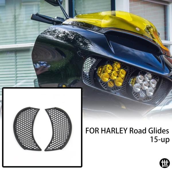 ハーレー ツーリング ロードグライド ウルトラスペシャル FLTRXS FLTRU FLTRUSE カスタム 2015年以降用 バイクフェアリング メッシュグリル サイドベントスクリーン