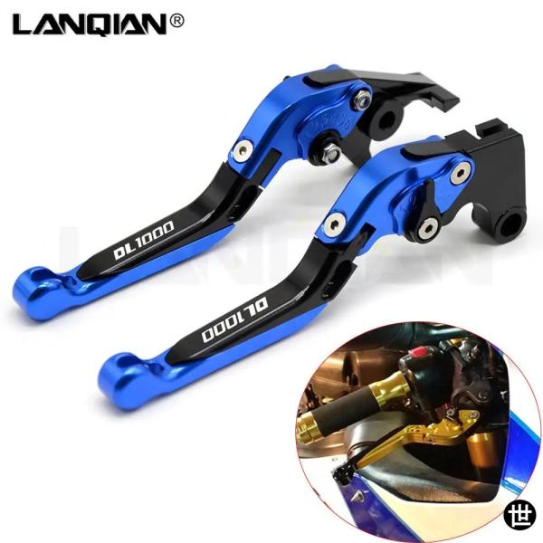 SUZUKI DL1000 V-STROM 2002-2022 2023 2024用ハンドルレバー バイク調整可能折りたたみ式ブレーキクラッチレバー DL 1000 V STROM