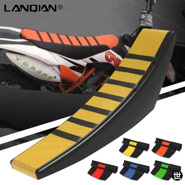 汎用用 バイク 二輪 プロ リブ付き ラバー 人工皮革 グリッパー ソフトシートカバー SUZUKI RM RMX RMZ 60 65 80 85 125 250 450用