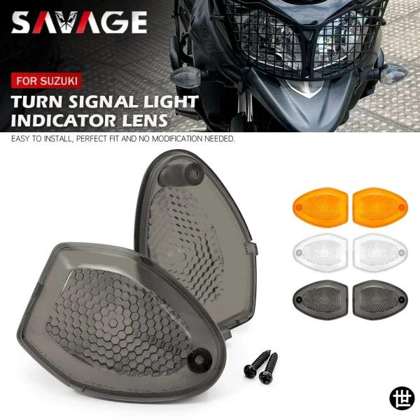 SUZUKI DL 1050 1000 650XTADVENTURE V-STROM GSF 1250 BANDIT SV650用ウィンカーライトレンズ バイク用インジケーターカバーハウジング