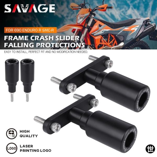 690 ENDURO R SMC-R SMCR フレームスライダー クラッシュプロテクター バイクアクセサリー エンジンクラッシュボビンパッド保護フェアリングガード