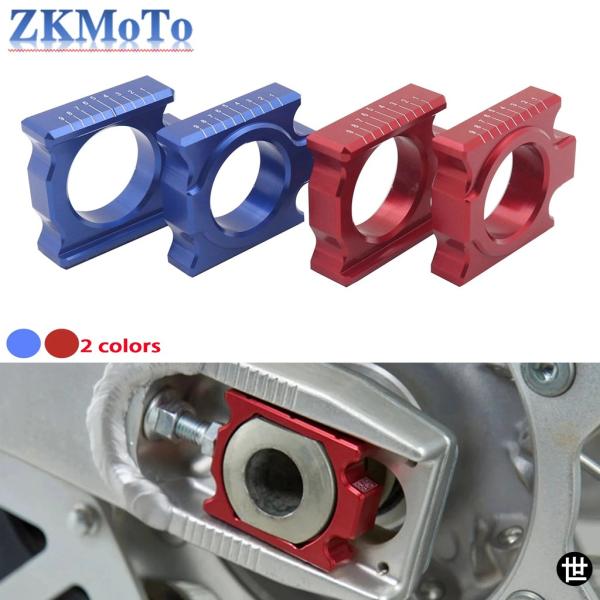モトクロス リアチェーンアジャスター アクスルブロック HONDA CRF 250R 450R 250X 450X 250RX 450RX CR125 CR250 CR CRF 2002-2021 2022 用