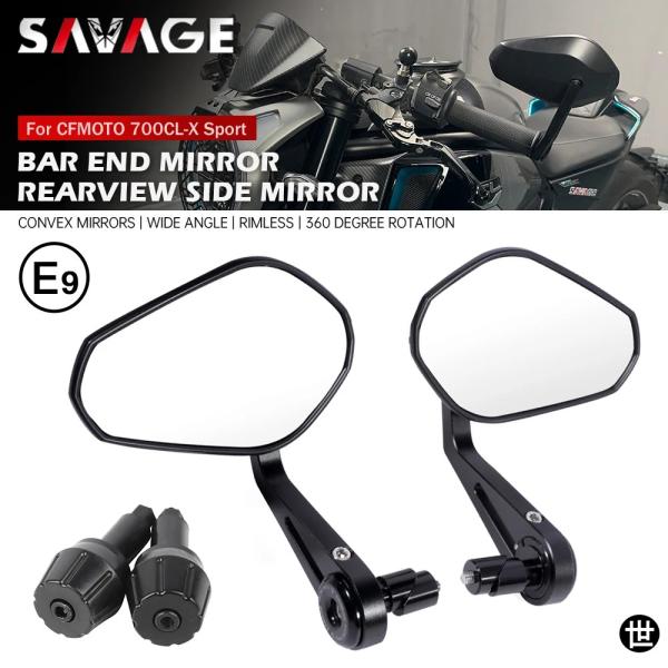 CFMOTO 700CL-X 700CLX CLX 700 CL-X CLX700 スポーツバイク用ハンドルバーエンドミラー バーエンドキャップ ハンドグリップ サイドバックミラー