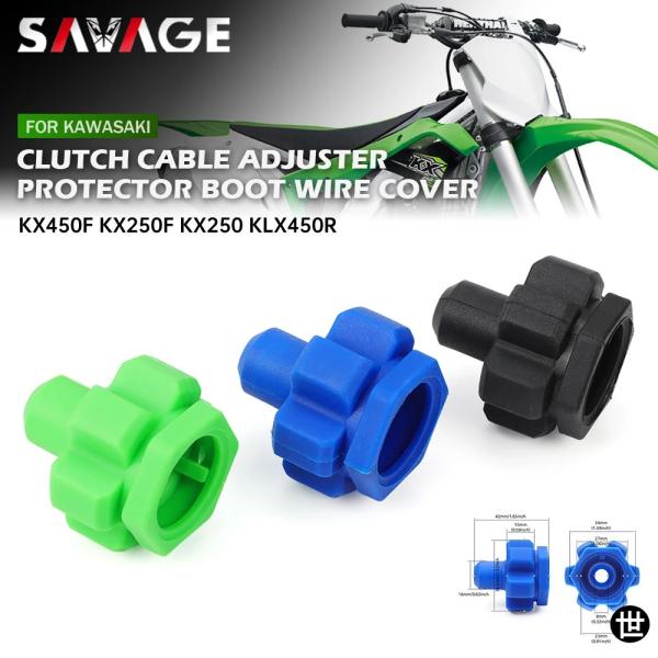 KAWASAKI KX 250 250F 450F KLX450R KX250F KX450F KX250用クラッチケーブルアジャスタープロテクターバイクアクセサリーブーツワイヤーカバー