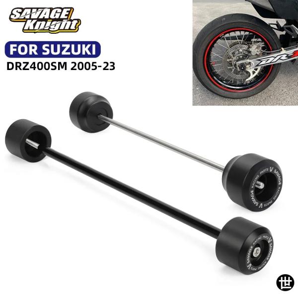 SUZUKI DRZ 400SM バイクホイールフォークスライダー 2005-2023 DRZ400SM ホイールアクスルフォーククラッシュスライダー DRZ 400 SM ホイールハブプロテクター
