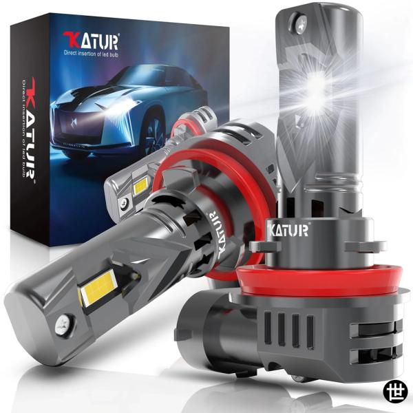 KATUR 2X H8 H11 LED 車用ヘッドライト CANバス H16 H9 フォグランプ バルブ 6000K ドライビング ランニングランプ 超高輝度 BMW E70 E92 F22 E81用