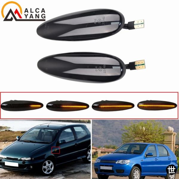 サイドマーカーライトダイナミック LED ウィンカー点滅インジケータウインカーフィアット アルベア BRAVO BRAVA MAREA CROMA STRADA EURO PALIO