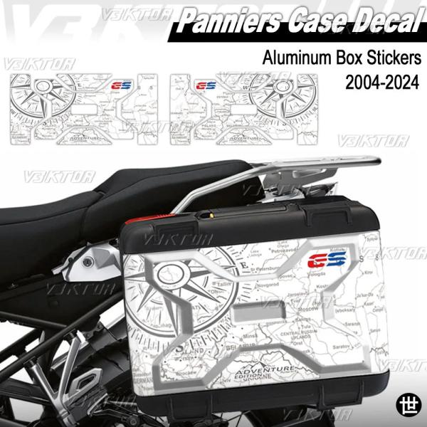 バイク用バリオケースステッカー サイドボックス スーツケース パニアケース 荷物プロテクター デカール R1200GS R1250GS R 1200 1250 GS 2004-2024用